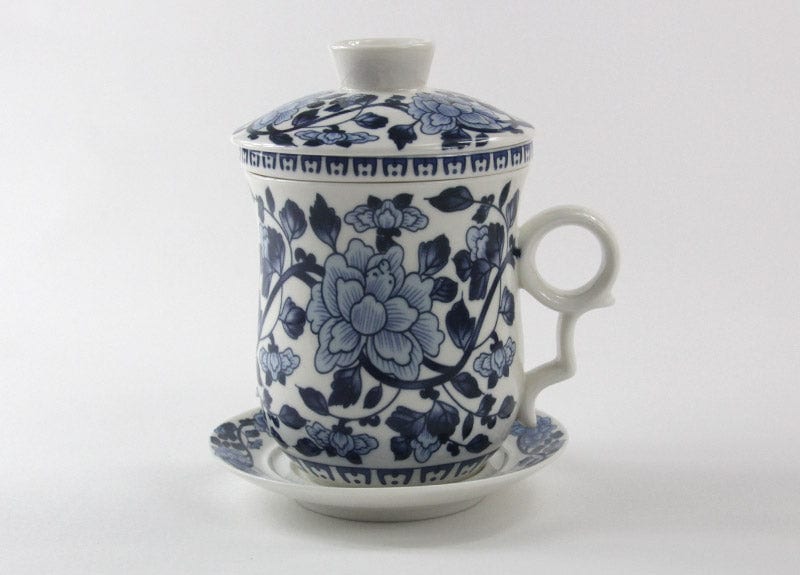 Blue and White Poeny Flower (Bai Mu Dan)