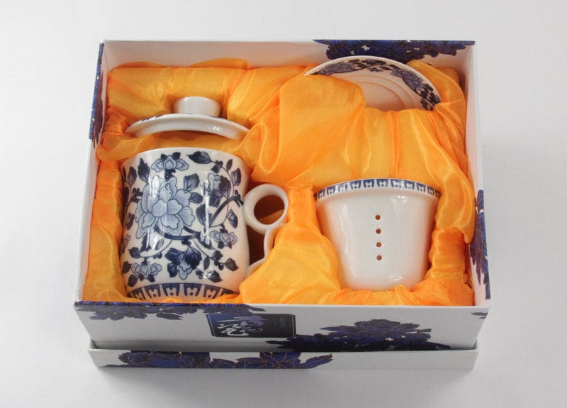 Blue and White Poeny Flower (Bai Mu Dan)